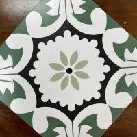 China Kitchen Wall Painted Floral Porcelain Tile , Outdoor Interior Floor Flower Pattern Tiles for sale