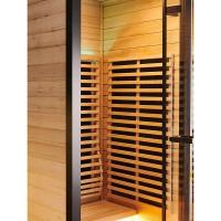 China Canadian Hemlock Spectrum 1 Person Dry Steam Infrared Sauna Room Home Spa Fitness for sale