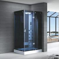 China Tempered Glass Sliding Door Enclosed Steam Shower Cabins Aluminum Frame for sale