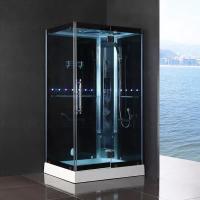 China Tempered Glass Sliding Door Enclosed Steam Shower Cabins Aluminum Frame for sale