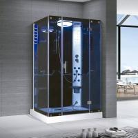 China Tempered Glass Sliding Door Enclosed Steam Shower Cabins Aluminum Frame for sale
