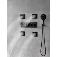 China Shower Ceiling Bathroom Shower Faucet Set Luxury LED Thermostatic High Flow Rain Waterfall for sale