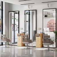 China Large LED Backlit Hair Salon Full Length Mirrors Oversize Dressing Mirror for sale