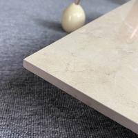 China Light Yellow High Glossy Interior Porcelain Glazed Floor Tiles Marble Look Flooring for sale