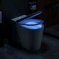 China Ceramic Floor One Piece Intelligent Smart Toilet Bowl Electric Automatic Flush WC Bidet for sale