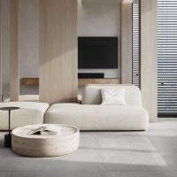 China Anti Slip Glazed Porcelain Tiles 600x600mm Cement Floor Tiles For Kitchen / Bathroom for sale