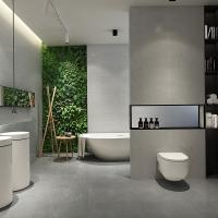 China Anti Slip Glazed Porcelain Tiles 600x600mm Cement Floor Tiles For Kitchen / Bathroom for sale