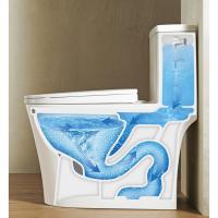 China One Piece Bathroom Ceramic Toilet 4.2 / 6L Dual Siphon Flushing Floor Mounted for sale