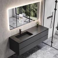 China Hotel Wall Mounted Bathroom Cabinet Modern Bathroom Mirrored Cabinet With LED Light for sale