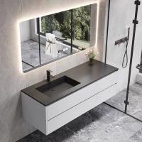 China Hotel Wall Mounted Bathroom Cabinet Modern Bathroom Mirrored Cabinet With LED Light for sale