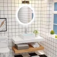 China Waterproof Wall Mounted Bathroom Vanity Mirror Cabinet European Model Wood Color for sale