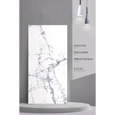 China Luxury 600x1200 Matt Glazed Porcelain Tiles Marble Stone Look Porcelain Rustic Tiles for sale