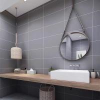China Kitchen Toilet Balcony Wall Cement Gray Tile 300x600 Non Slip Floor Tile for sale