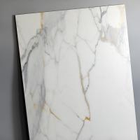 China 600x1200mm Calacatta White Gold Marble Tiles Living Room Flooring Tiles for sale