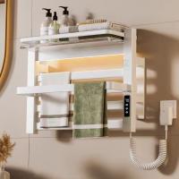 China Wall Mounted Electric Heated Towel Rack Electric Towel Warmers For Bathrooms for sale