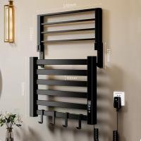 China Wall Mounted Electric Heated Towel Rack Electric Towel Warmers For Bathrooms for sale