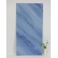 China 600x1200mm Porcelain Marble Slab Tile Hotel Blue Polished Ceramic Tile for sale