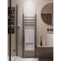 China SUS304 Stainless Steel Floor Standing Ladder Bathroom Electric Heated Towel Drying Rack for sale