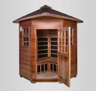China Garden Cabin Outdoor Steam Sauna , Outdoor Wooden Sauna Room for sale