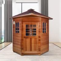 China Garden Cabin Outdoor Steam Sauna , Outdoor Wooden Sauna Room for sale