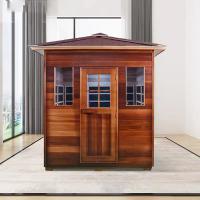 China Garden Cabin Outdoor Steam Sauna , Outdoor Wooden Sauna Room for sale