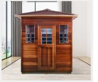 China Garden Cabin Outdoor Steam Sauna , Outdoor Wooden Sauna Room for sale