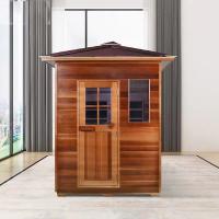 China Garden Cabin Outdoor Steam Sauna , Outdoor Wooden Sauna Room for sale
