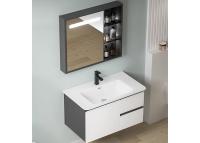 China T&F Bathroom Vanity Units , Space Saving Vanity Cabinet With Mirror for sale