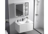 China Wall Mounted Wash Basin Vanity Cabinet Waterproof For Bathroom for sale
