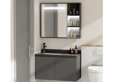 China Metal Black Wall Mounted Bathroom Vanity EDM / OEM Available for sale
