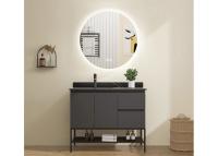 China Acrylic Finish Bathroom Vanity Units Cabinet Solid Color With Drawer for sale
