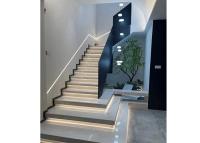 China Marble Look 1200x300x170 Porcelain Stair Tiles Non Slip Exterior Floor for sale