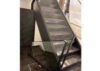 China Marble Look 1200x300x170 Porcelain Stair Tiles Non Slip Exterior Floor for sale
