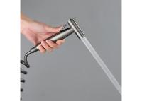 China New Design Handheld Toilet Bidet Spray Kit Bathroom Wall Mounted Brushed for sale