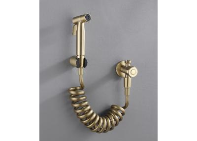 China Modern Hotel Brushed Gold High Pressure Toilet Bidet Shattaf Wall Mounted for sale