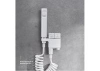 China White Bathroom SS304 Accessories Portable Shattaf Bidet Wash Sprayer Set for sale