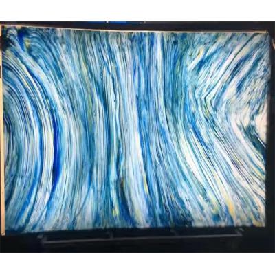 China Backlit Lighting Translucent Natural Stone Big Marble Slab Luxury Beautiful for sale