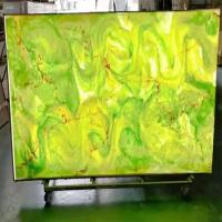 China Backlit Lighting Translucent Natural Stone Big Marble Slab Luxury Beautiful for sale