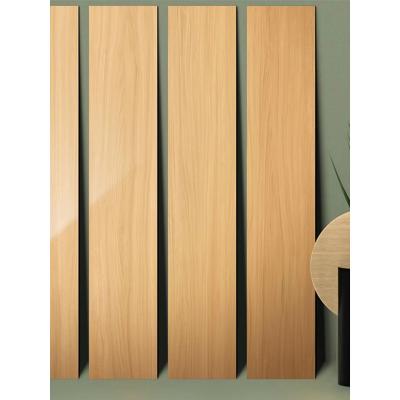 China Interior Porcelain Rustic Wall Floor Tiles , 150x900mm Wood Look Ceramic Tile for sale