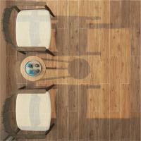 China Imitation Soild Wood Texture Full Body Non Slip Modern Wooden Grain Floor Tiles for sale