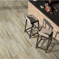 China Anti Slip Wear Resistant Rough Surface Full Body Porcelain Wood Effect Floor Tiles for sale