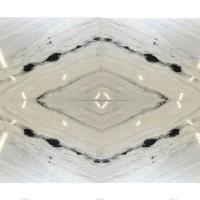 China Black Veins White Marble Panda White Wall Flooring Stairs Natural Marble Stone Slab for sale
