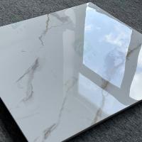 China 600*600mm Living Room Glazed Ceramic Tiles Super White Marble With Glod Vein Glazed Polished for sale