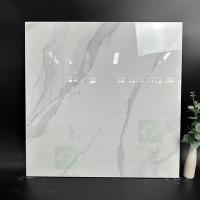 China White Marble Look High Glossy Porcelain Floor Tiles 60x60cm Anti - Fouling for sale