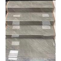 China 1200*470mm Marble Look Porcelain Tiles Full Body Polished Glazed Floor Stair Step Tiles for sale