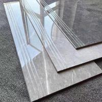 China 1200*470mm Marble Look Porcelain Tiles Full Body Polished Glazed Floor Stair Step Tiles for sale