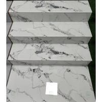 China Customize Luxury Porcelain Marble Stair Ceramic Tiles Full Body Glazed Non Slip for sale