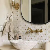China Waterjet Flower Mosaic Floor Wall Tile 320x320mm Grade AAA for sale