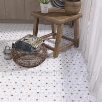 China Waterjet Flower Mosaic Floor Wall Tile 320x320mm Grade AAA for sale
