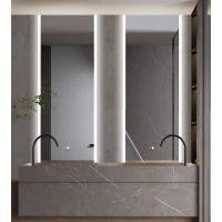 China Smart LED Hotel Bathroom Vanity Mirrors Wall Mounted Frameless Defogger Dimmer for sale